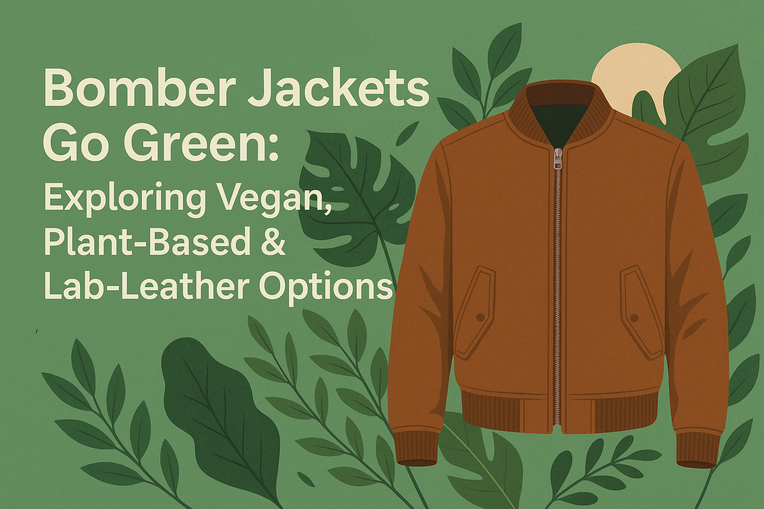 Bomber Jackets Go Green: Exploring Vegan, Plant-Based & Lab-Leather Op