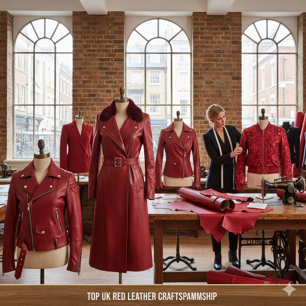 Top Custom-Made Womens Red Leather Jackets in the UK